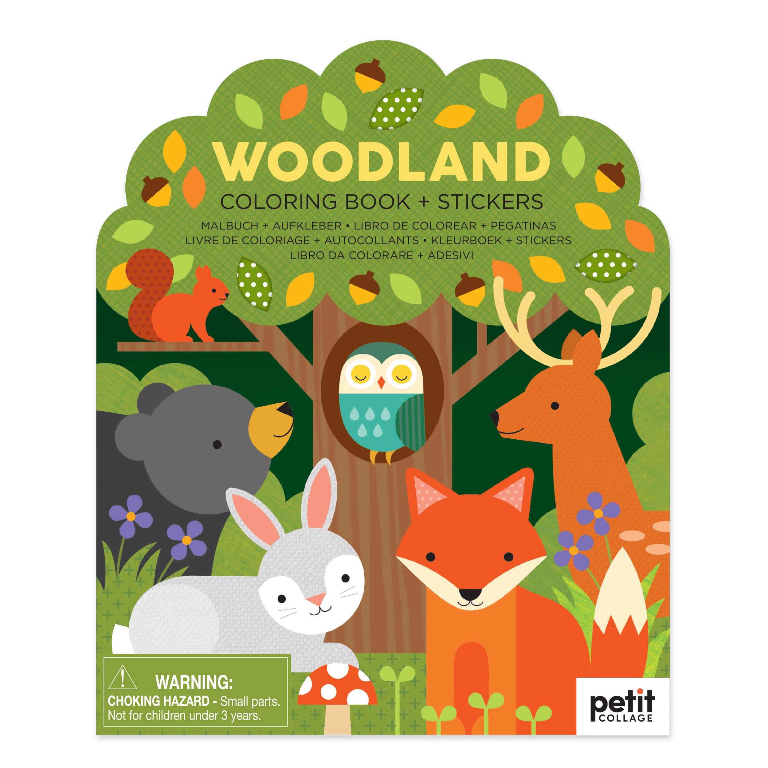 Coloring Book with Stickers: Woodland – Every Little Something